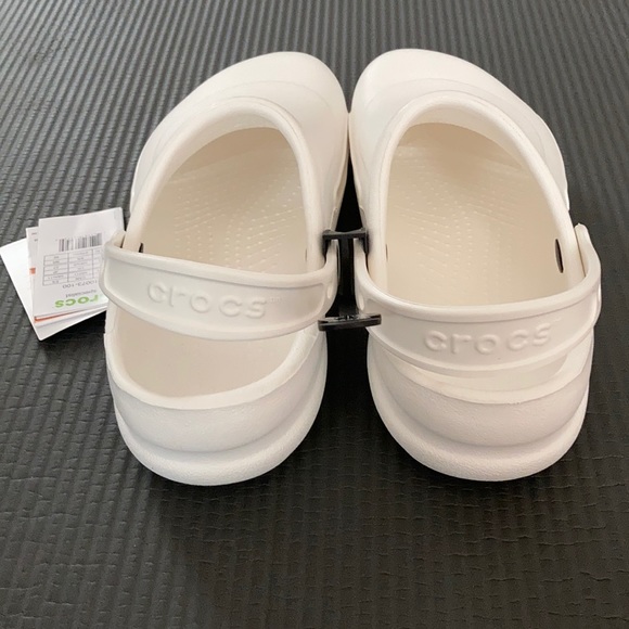 CROCS | Shoes | Crocs Specialist Enclosed Unisex Roomy Fit White | Poshmark